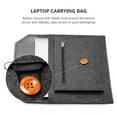 landege Black Laptop Pouch Portable Felt Laptop Tablet Bag Computer ...