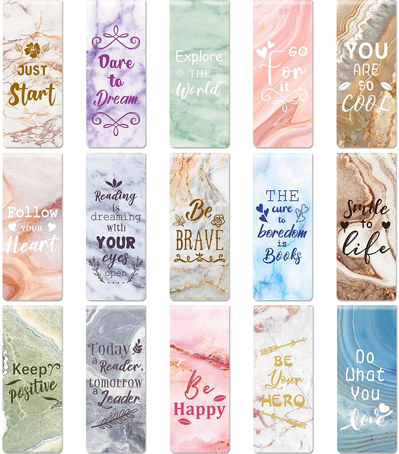 30 Pieces Inspirational Magnetic Bookmarks Encouraging Bookmark ...