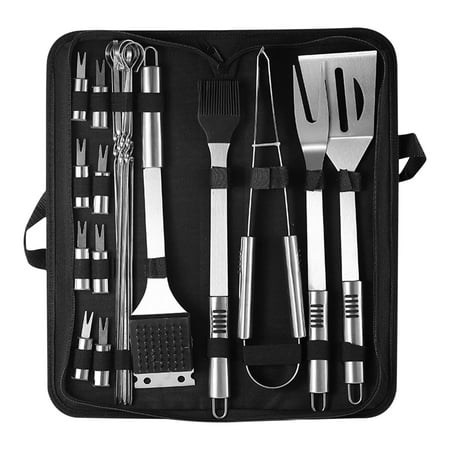 Agiferg Stainless Steel Grill Set Barbecue Combination Tool Outdoor Household BBQ Grill Set ...