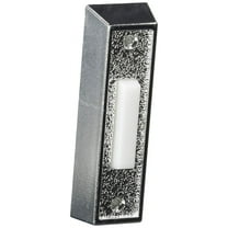 Heath Zenith Wired Door Chime Push Button, White Lighted Center Bar ...