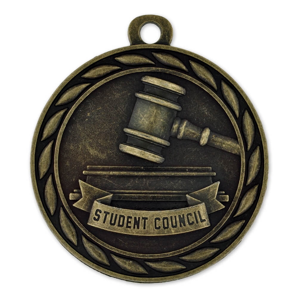 Gold Student Council Single and Bulk School Award Medals - Walmart.com