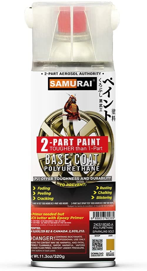 Samurai 2-Part Polyurethane Spray Paint Base Coat for High Performance ...