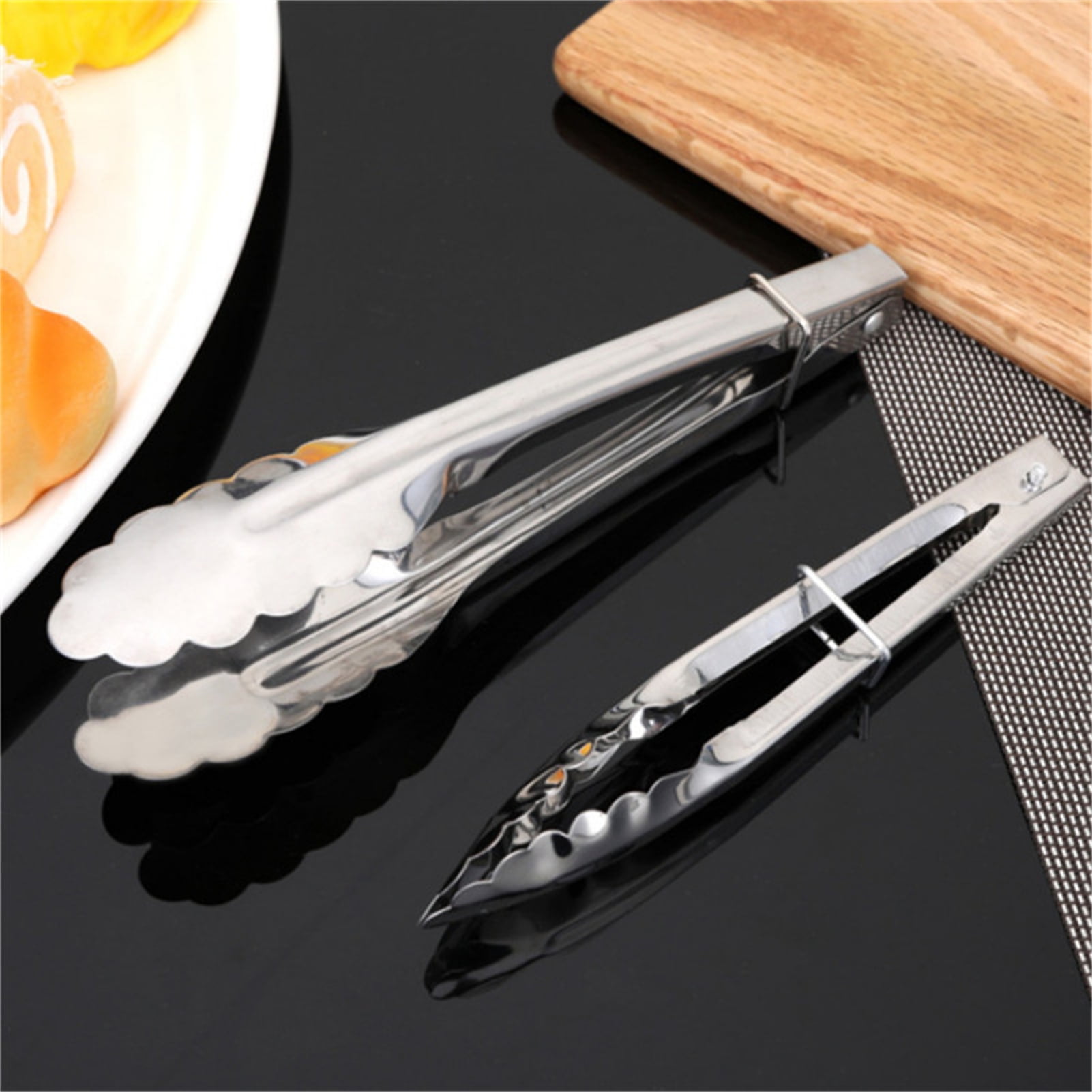 Visland Stainless Steel Utility Food Tongs Kitchen Metal Tongs for ...