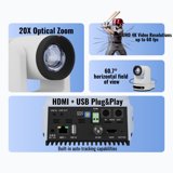 PTZOptics Move SE 20x 1080p Full HD Advanced PTZ Auto-Tracking Pan Tilt ...