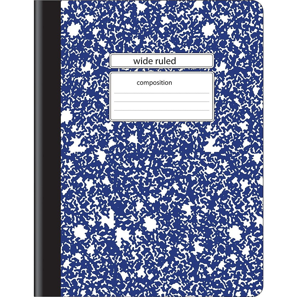 Staples Composition Notebook Wide Ruled Blue 9 3 4 X 7 1 2 24 Pack Staples Composition Notebook Wide Ruled Blue 9 3 4 X 7 1 2 24 Pack