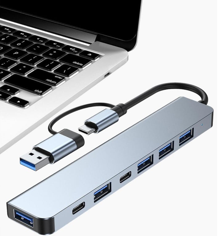 Computer Docking Station USB Hub 4/5/7 Ports TF Data Hub - Walmart.com