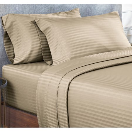 california Design Den Striped Bed Sheets Full, 4 Piece Soft 100% cotton ...