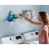 Rubbermaid 3' x 12" Steel White Linen Shelf Kit. Holds up to 10 lbs ...