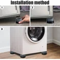 Philbinden 4 PCS Anti Vibration Washing Machine Foot Pads, Non-slip ...
