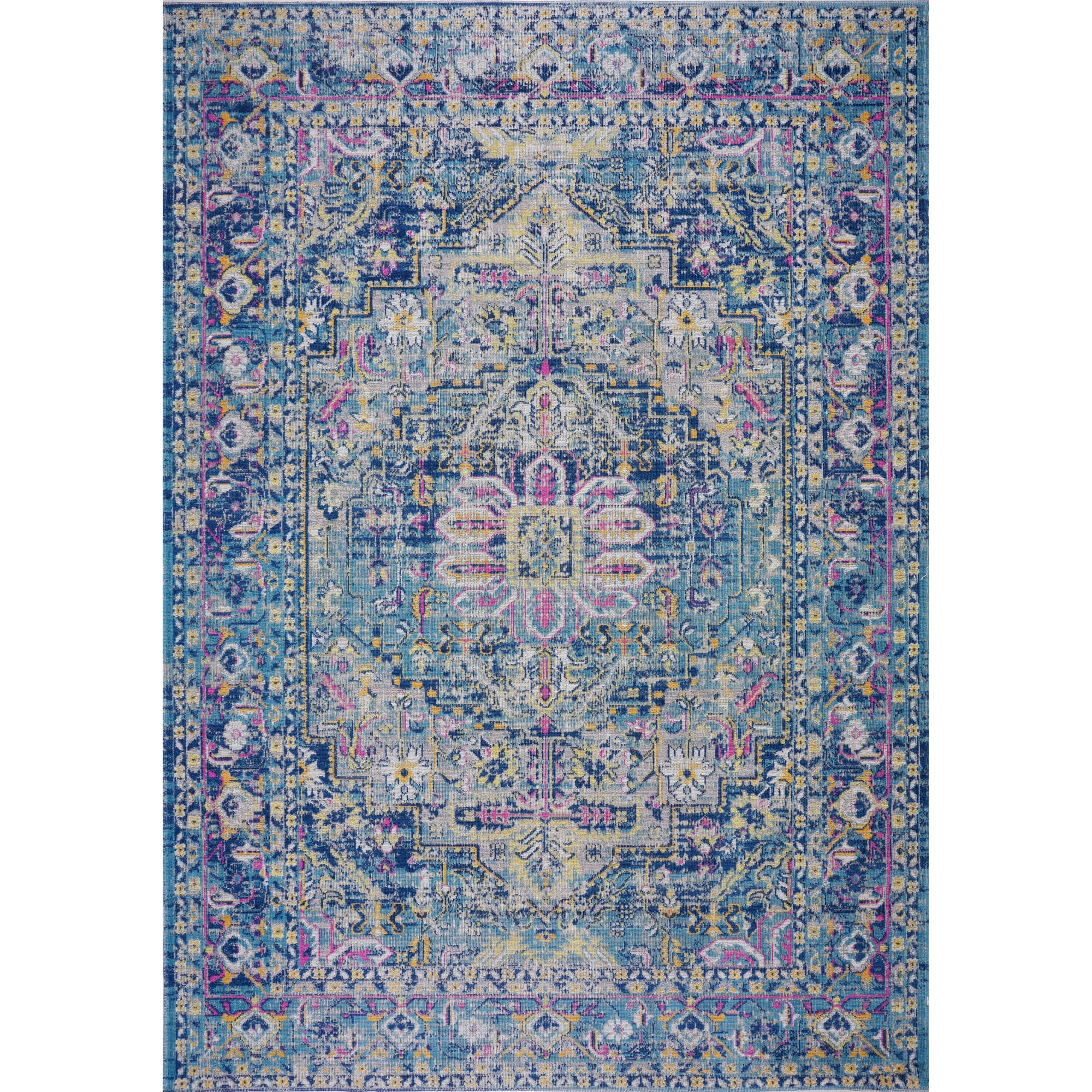 Click here for Ladole Rugs Rowen Dark Blue Traditional Indoor/Out... prices