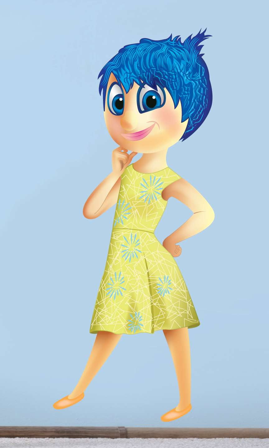 Joy Standing and Smiling from Animated Feature Film for Nursery and Kid ...