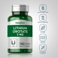 Lithium Orotate 5 mg | 180 Capsules | by Piping Rock - Walmart.com