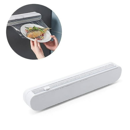 Cling Film Cutting Box Wall-mounted Suction Cup Plastic Wrap Cutter ...
