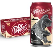 Dr Pepper Strawberries & Cream Soda Pop Case, 12 fl oz, Pack of 12 Cans ...