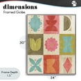 Stupell Industries Happy Dance Geometrics Gray Framed Giclee Art ...