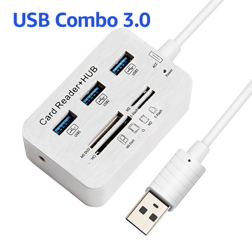 USB 3.0 Hub, USB Hub 3.0 with SD Card Reader (3 USB 3.0 Port Adapter ...
