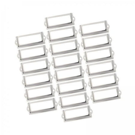 jifeng 5x20x File Label Holder Metal Frame Drawer Tag for Cupboard ...