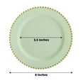 Efavormart 10 Pack Sage Green Plastic Appetizer Dessert Plates with ...
