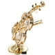 Matashi 24K Gold Plated Violin on a Stand Ornament with Genuine ...