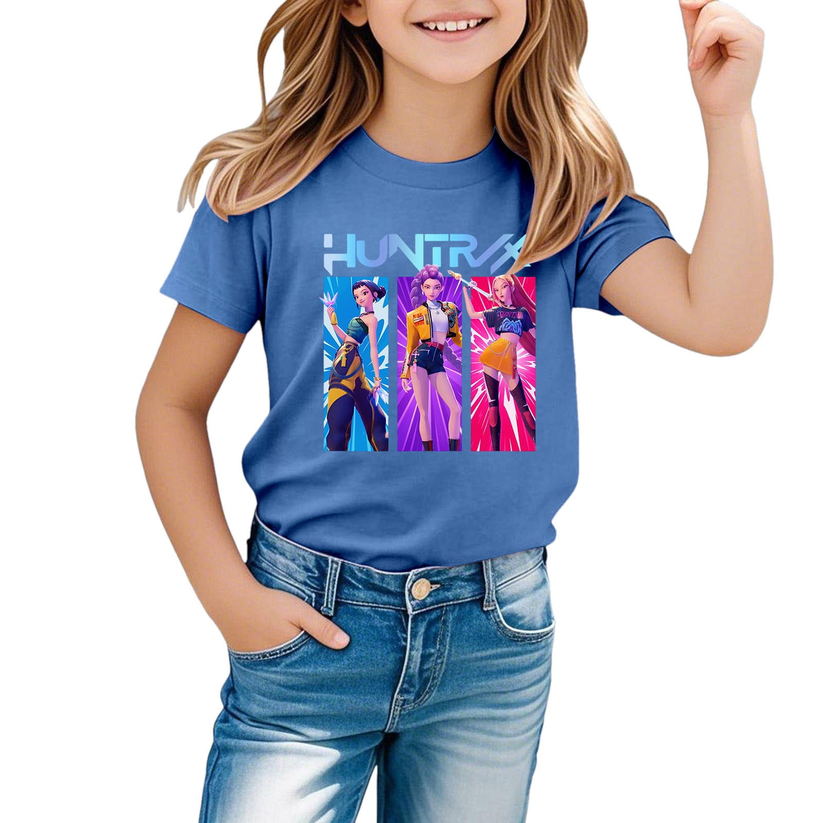 Click here for Cjiawei Girls Basic Summer Cute T-Shirts K-Pop Gra... prices