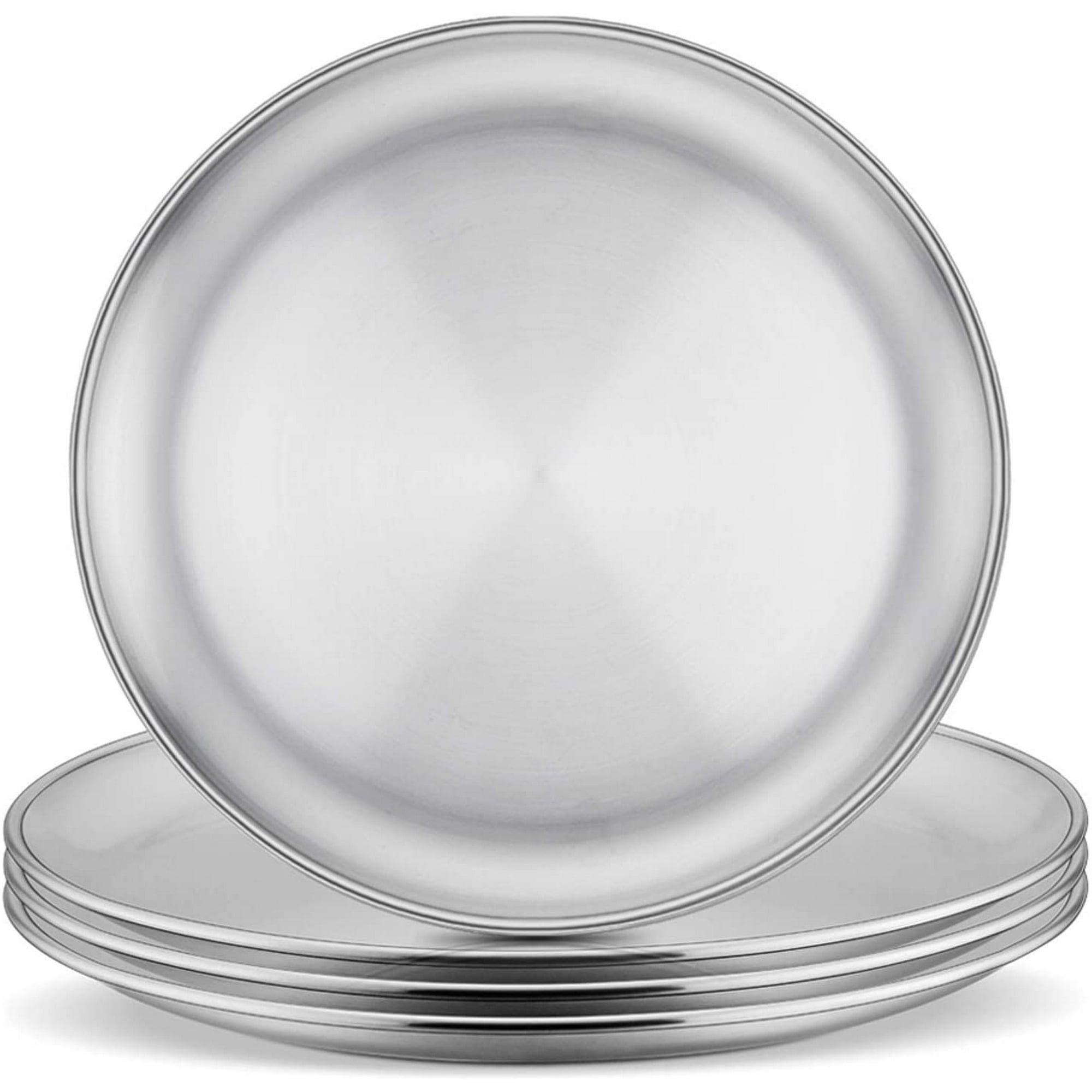 Click here for Salafire Stainless Steel Plates Set Of 4  8-Inch M... prices