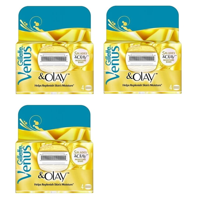 Gillette Venus & Olay Refill Blade Cartridges, 6 Count (Pack of 3 ...