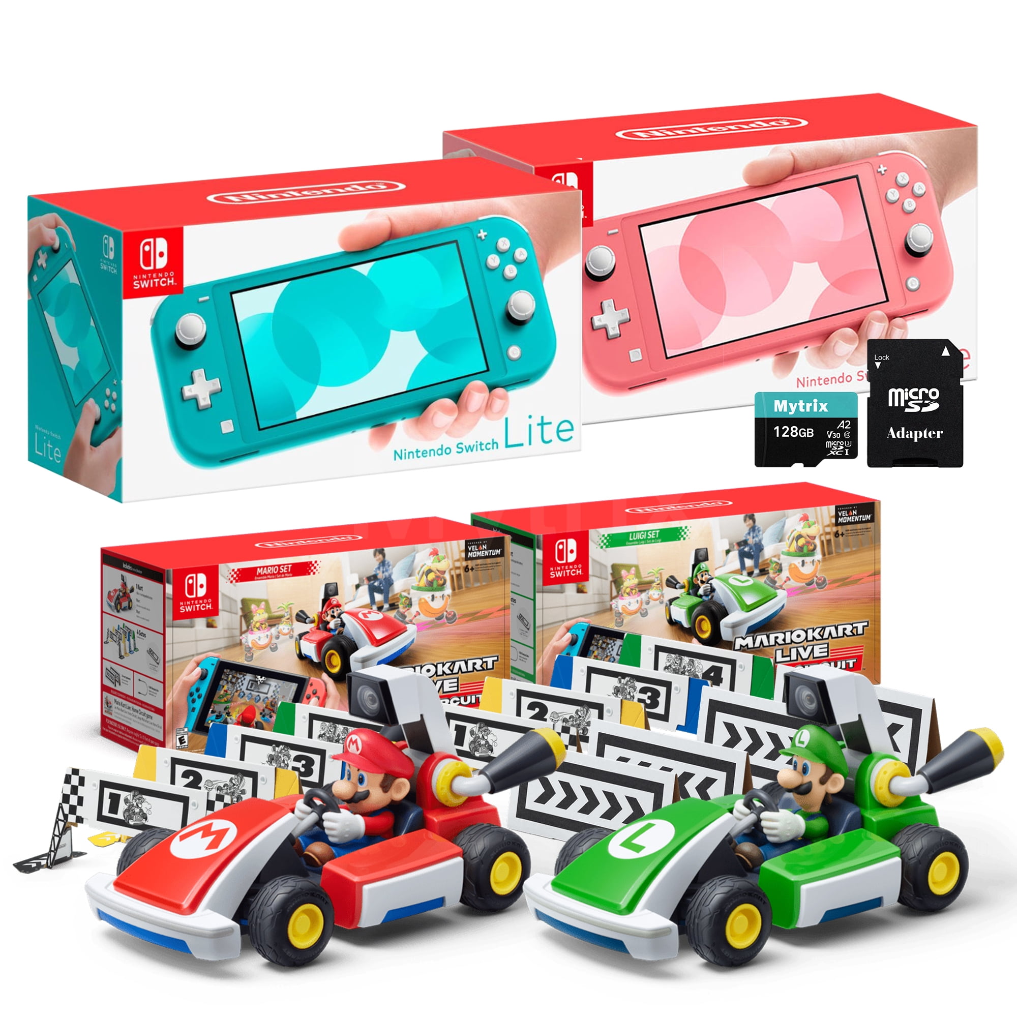 Nintendo Switch Two Sets of Consoles and Karts Holiday Combo: Nintendo ...