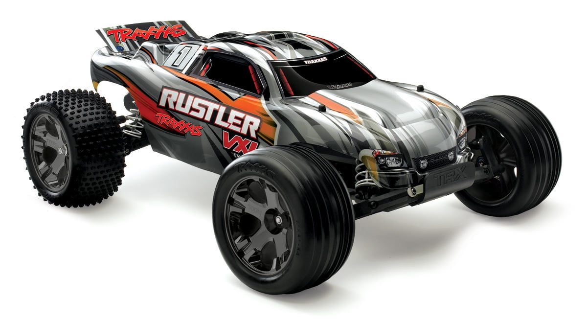Traxxas 370763T3 1:10 Rustler VXL 2WD Brushless RTR w/TSM & TQi 2.4GHz ...