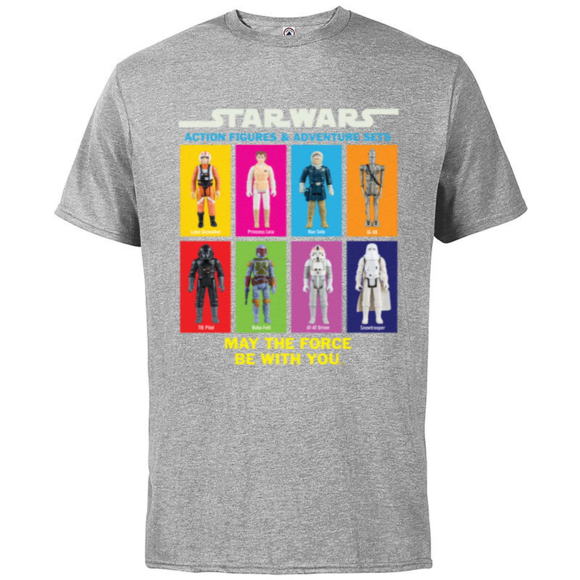 Star Wars Action Figures May The Force Be With You - Short Sleeve ...