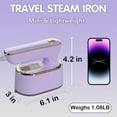 Travel Steamer Iron for Clothes - Portable Ironing Machine Small Size ...