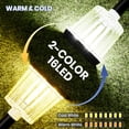 BITPOTT Bright Solar Pathway Lights Outdoor, Adjustable Warm&Cool White ...