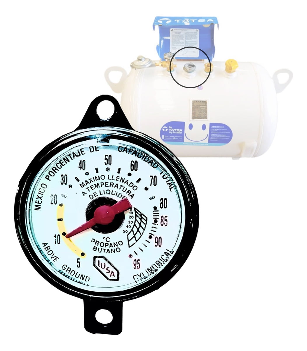 Indicador Nivel Gas Caratula Tanque Estacionario Marca Iusa | Bodega ...