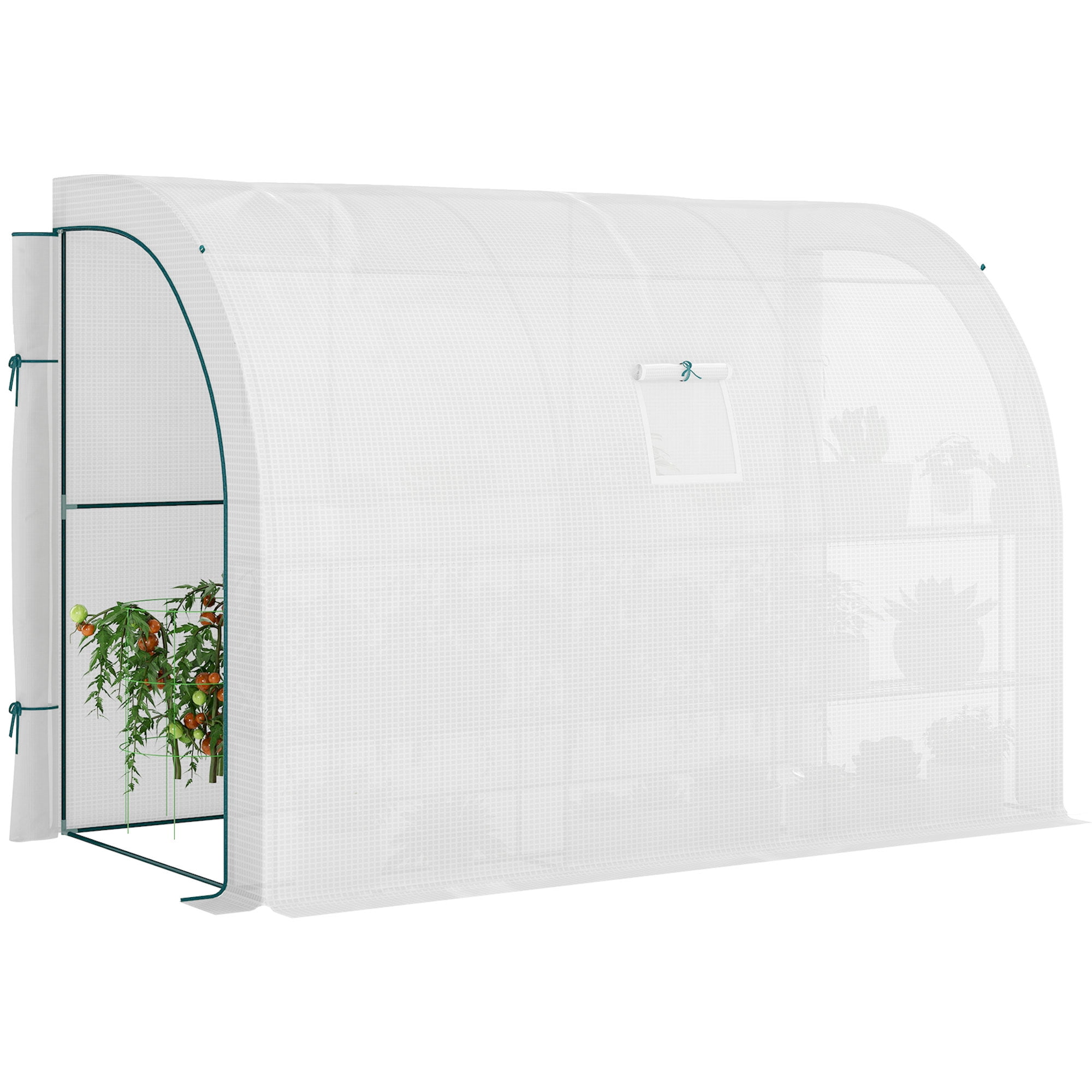 Click here for Outsunny 10 X 5 X 7 Outdoor Walk-In Wall Greenhous... prices
