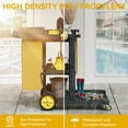Dextrus Commercial Janitorial Trolley Cleaning Cart, 25 Gallon Capacity ...
