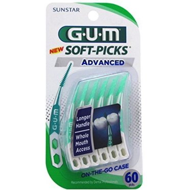 GUM Soft-Picks Advanced Mint, 180 Count - Walmart.com