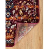 Shiraz Endo Raspberry/Ivory Rug, Multiple Sizes - Walmart.com