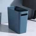 2.4 Gallon Plastic Slim Wastebasket,Space-Saving Trash Can Storage Bin ...