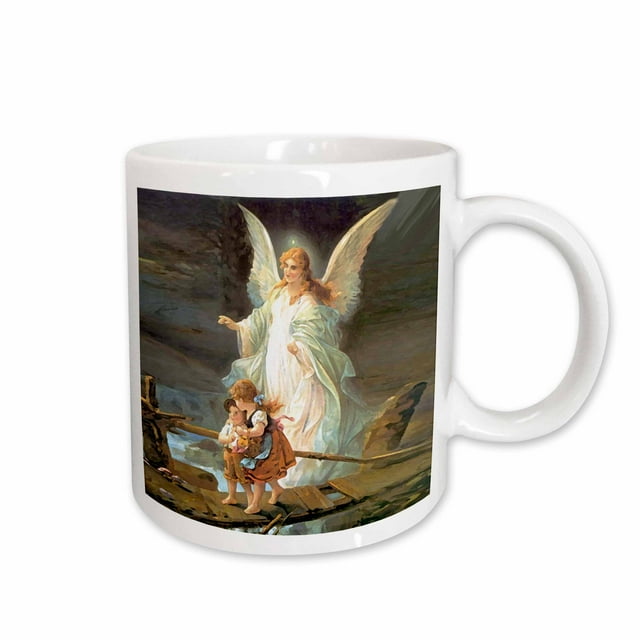 3dRose Guardian Angel, Ceramic Mug, 15-ounce - Walmart.com