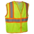 U.S.A. High Visibility Safety Vest - ANSI Class 2 - Neon Yellow ...