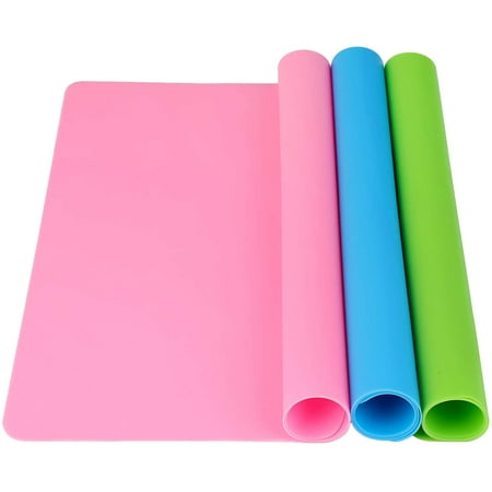 JUSTDOLIFE 3PCS Silicone Table Mats Anti-Skid Table Placemats Silicone ...