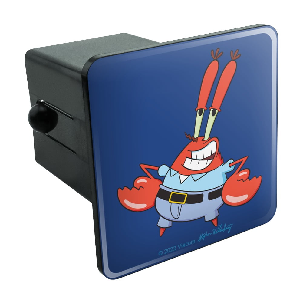 SpongeBob Mr. Krabs Pose Tow Trailer Hitch Cover Plug Insert - Walmart.com
