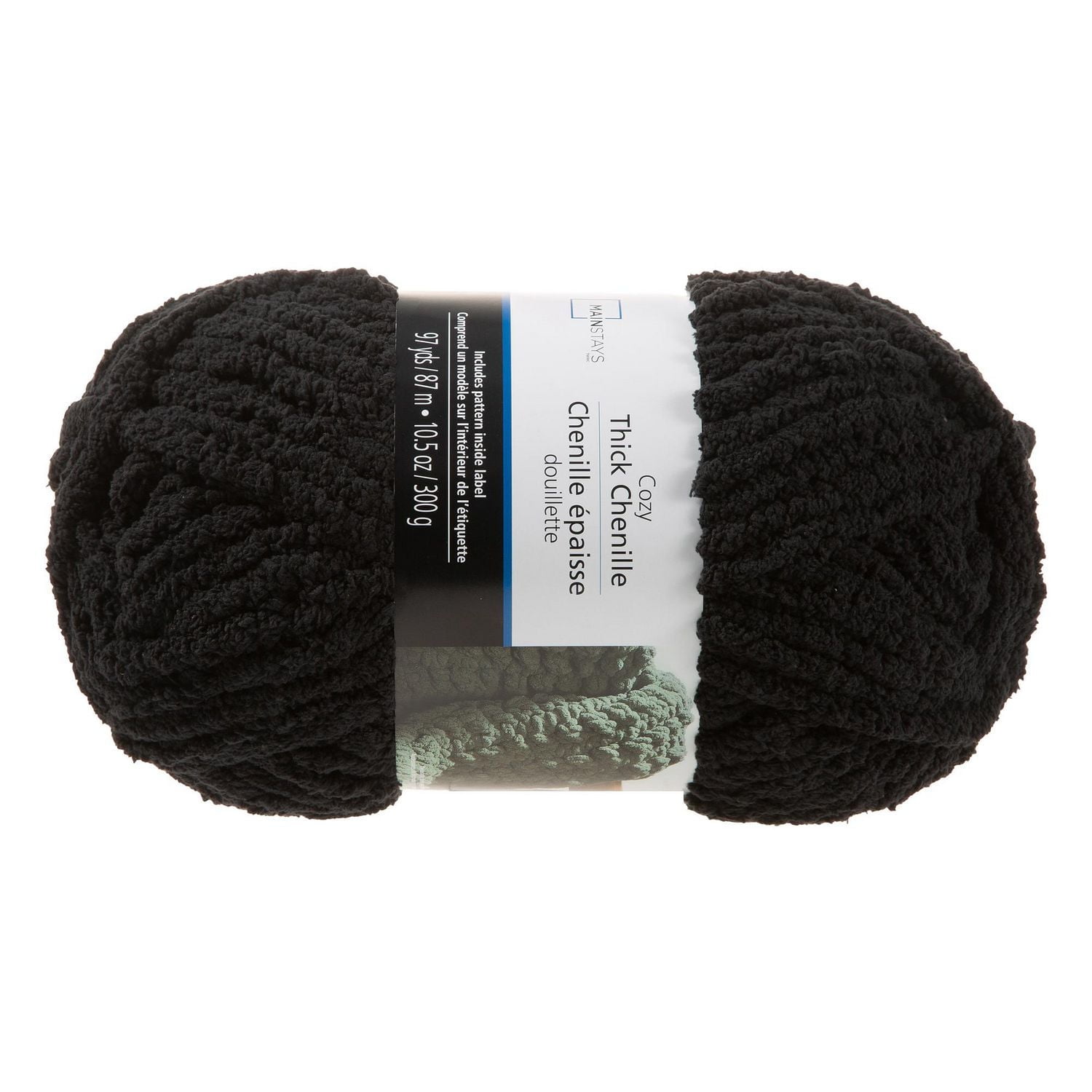 Click here for Mainstays Thick Chenille Yarn Black prices