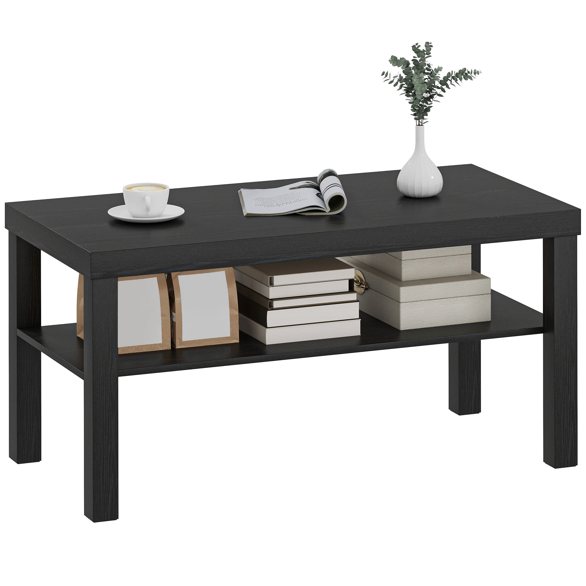 Click here for Homcom 2 Tier Coffee Table With Storage Shelf  Cen... prices