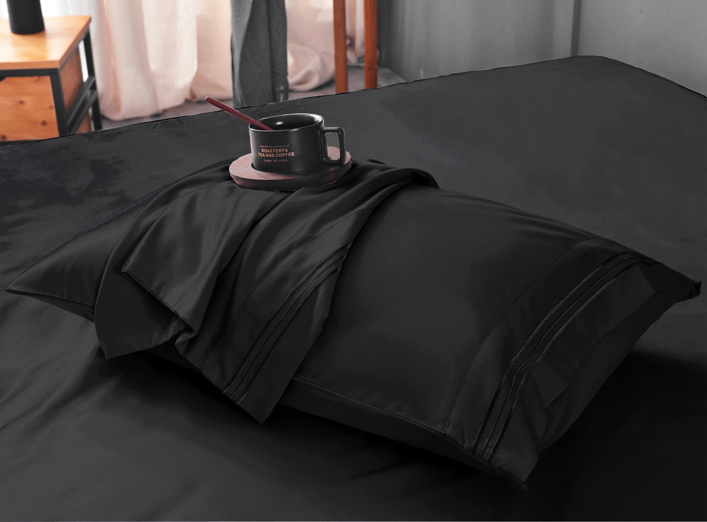 Comfylife King Size Bamboo Derived Rayon Pillowcase Set-Moisture ...