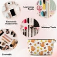 Makeup Bag - Cartoon Cute Squirrel Maple Leaf Cosmetic Bag Portable ...