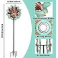 360°Metal Wind Spinners Outdoor for Garden Yard, 64" Kinetic Large ...