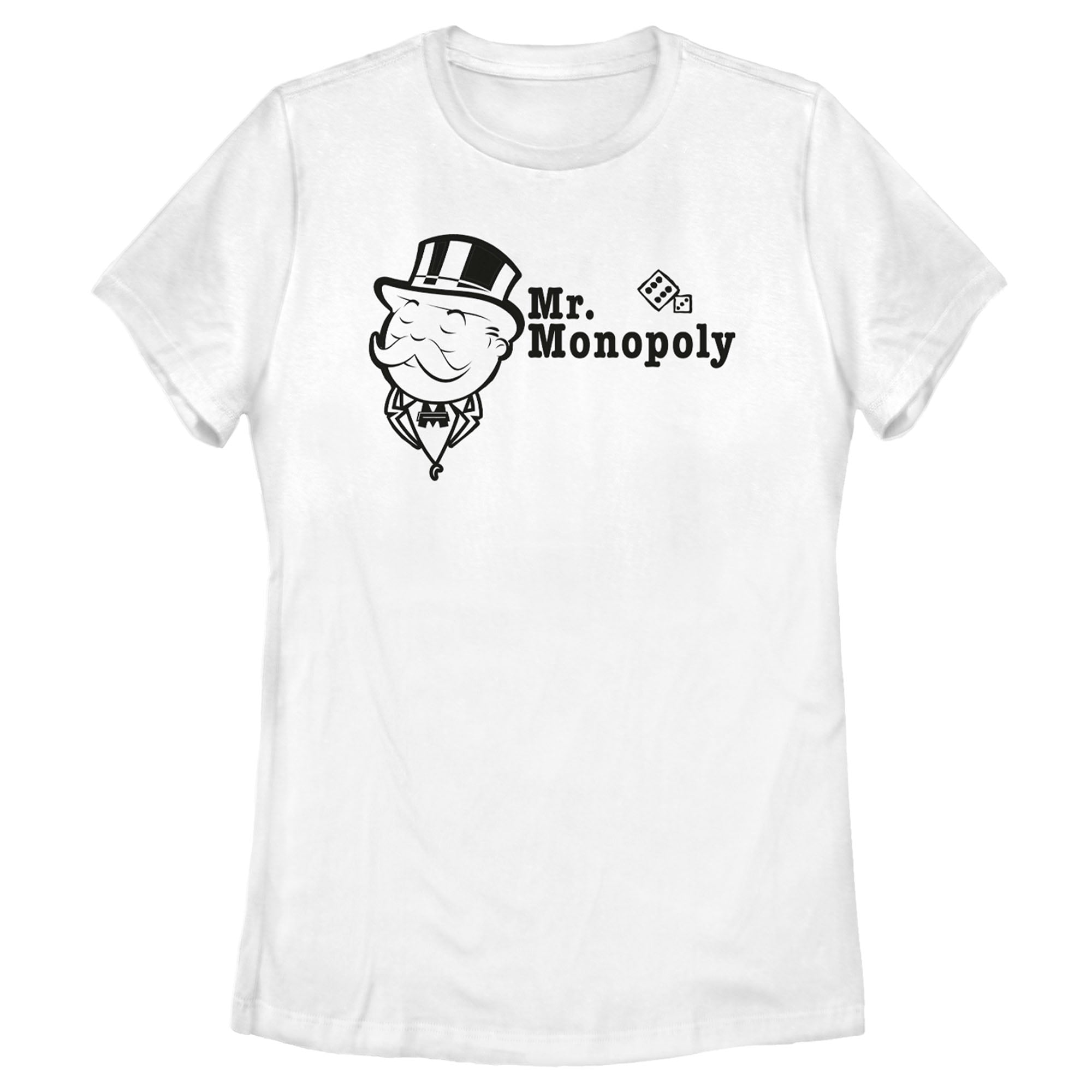 Women's Monopoly Classic Uncle Pennybags Graphic Tee White X Large ...