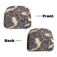 Car Headrest Cover 2 Pcs Soft Water Resistant Elastic Bottom Machine ...