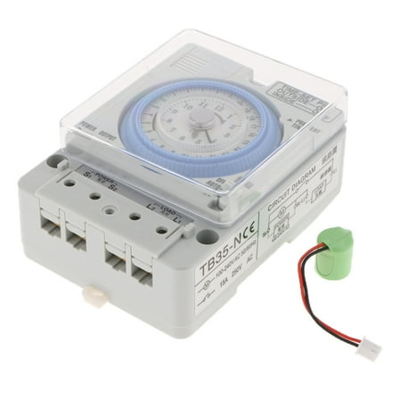 Din Rail Mounted 24Hrs Chronometry Timer Mechanical Switch Industrial ...