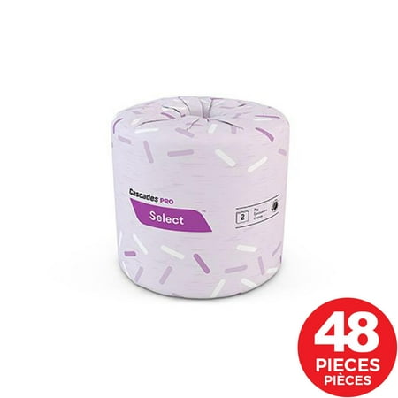 Cascades PRO Standard Toilet Paper, 2 Ply, 48 Rolls, 500 Sheets ...